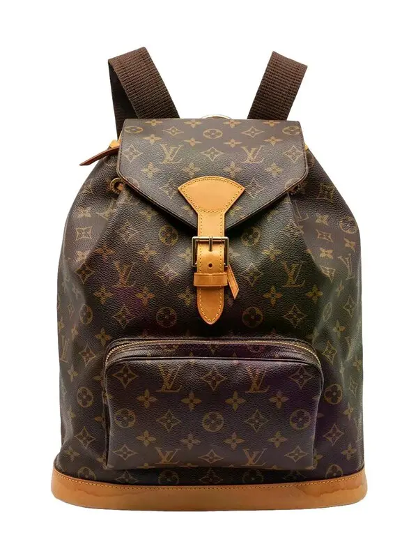 LOUIS VUITTON 1999 Monogram Montsouris Gm Backpack - Brown