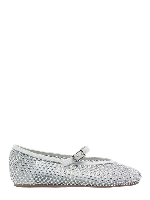 LE SILLA Gilda Round-toe Ballet Flats - Silver