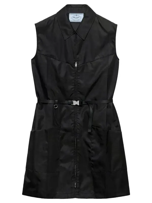 Prada Shirt-style Mini Dress - Black