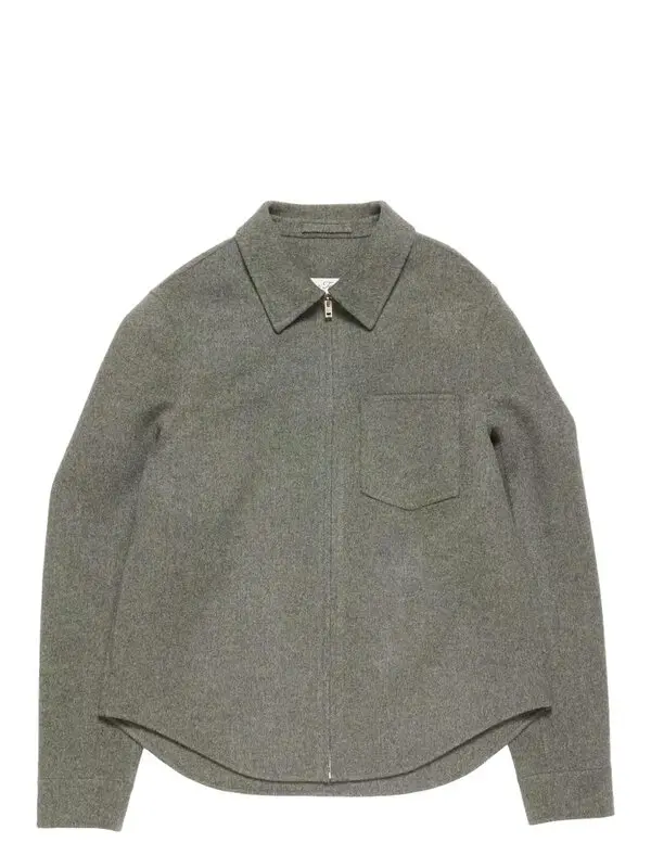 Acne Studios Zip-up Shirt Jacket - Grey