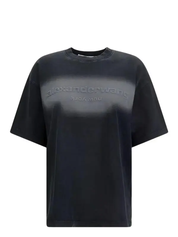 Alexander Wang Reflective Logo T-shirt - Black