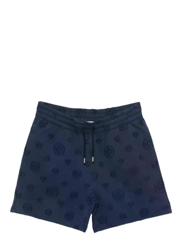 Casablanca Patterned Drawstring-waistband Track Shorts - Blue