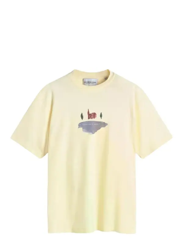 LES HÉRITIERS Puigcerdà Graphic T-shirt - Yellow