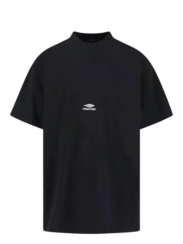 Balenciaga Logo-detail T-shirt - Black