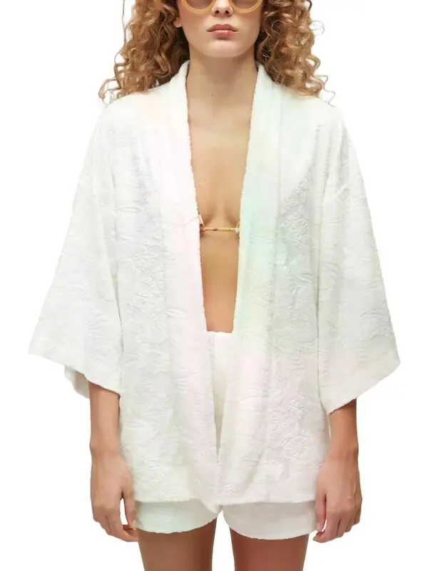 OSKLEN Jacquard Kimono - White