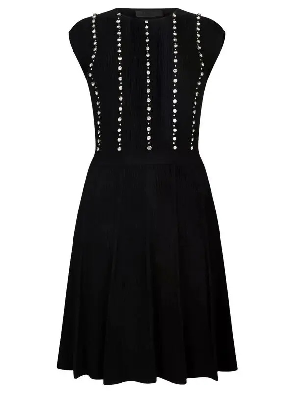 Liu Jo Embellishment Knit Mini Dress - Black