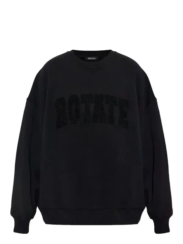 ROTATE BY BIRGER CHRISTENSEN Embossed-logo Sweater - Black