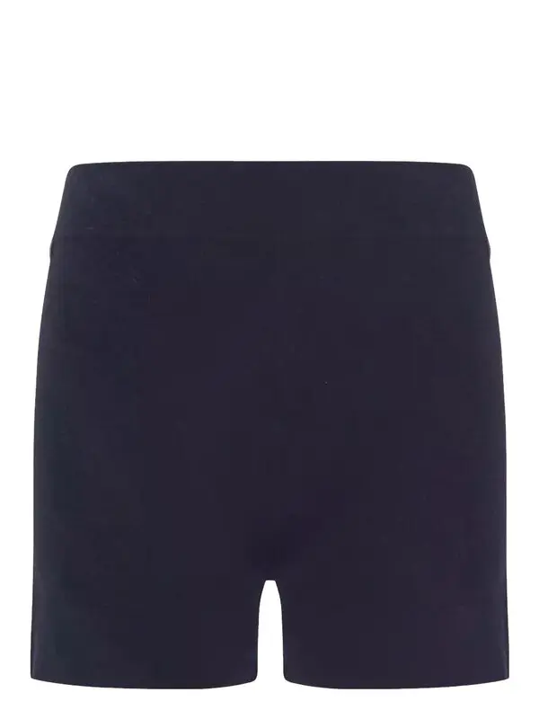 EXTREME CASHMERE X Nº450 Bummy High-waisted Shorts - Blue