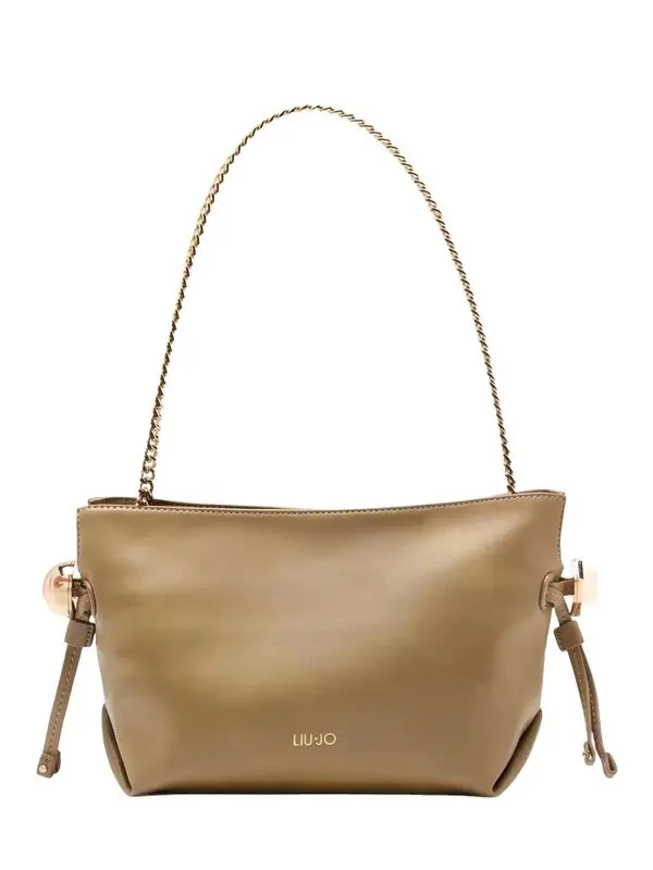 Liu Jo Twisted Chain Detail Shoulder Bag - Neutrals