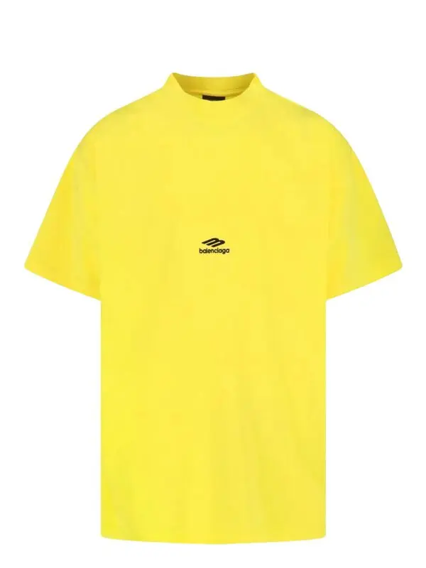Balenciaga Logo-print T-shirt - Yellow