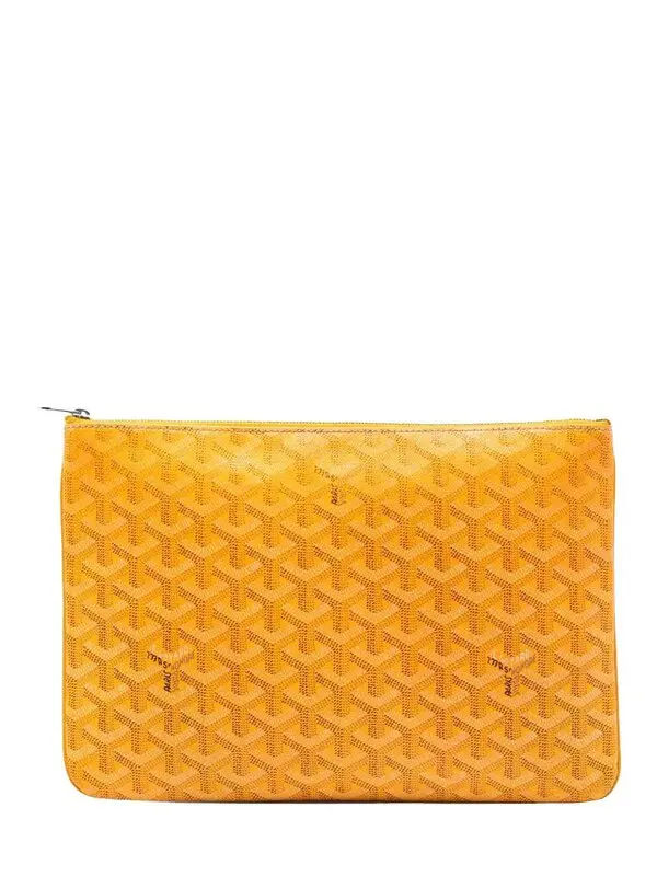 Goyard 2018 Isine Senat Mm Clutch Bag - Yellow