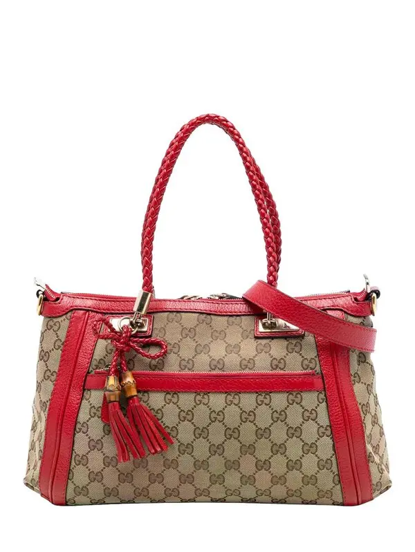 Gucci Gg Canvas Bella Satchel - Brown