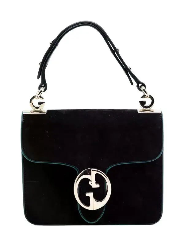 Gucci 1973 Flap Handbag - Black