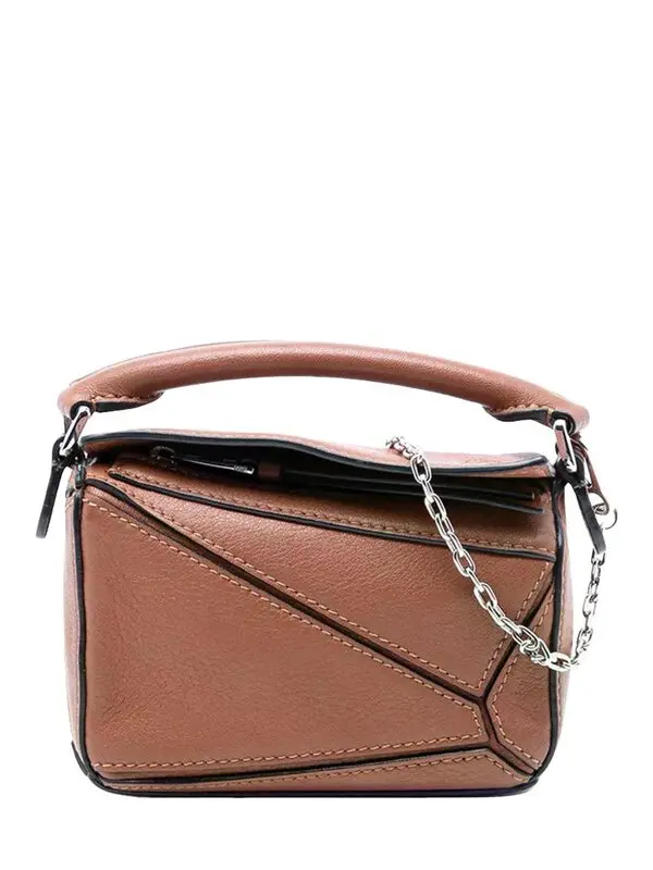 Loewe Nano Puzzle Satchel - Brown