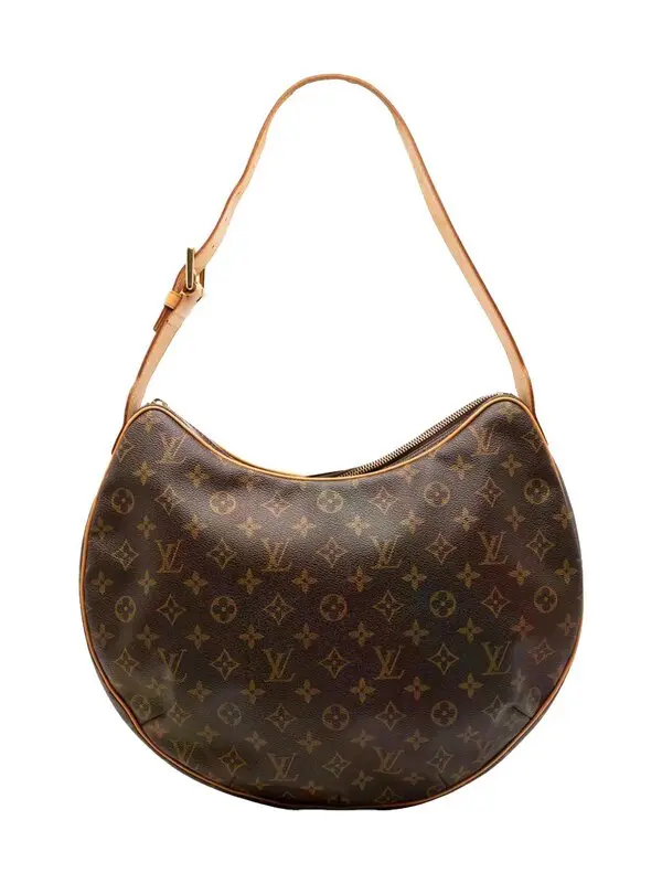 LOUIS VUITTON 2002 Monogram Croissant Gm Hobo Bag - Brown