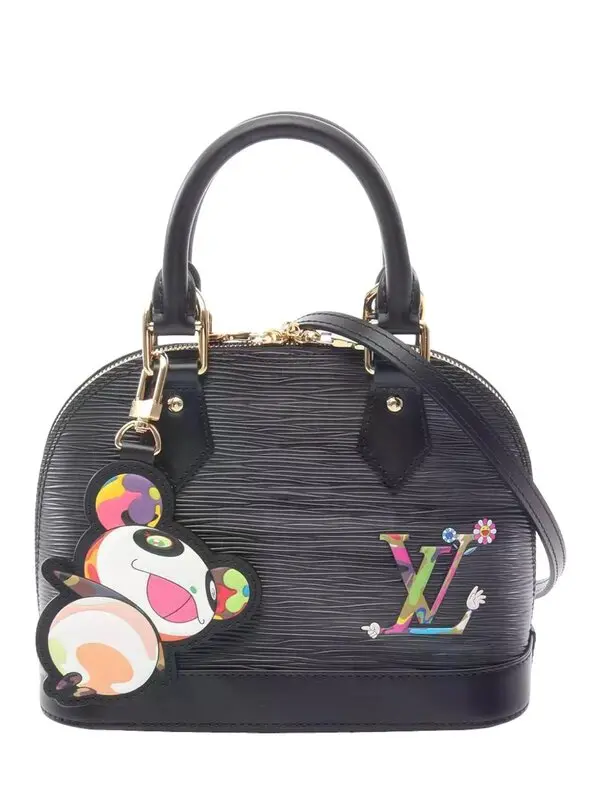 LOUIS VUITTON Takashi Murakami Epi Alma Bb Satchel - Black