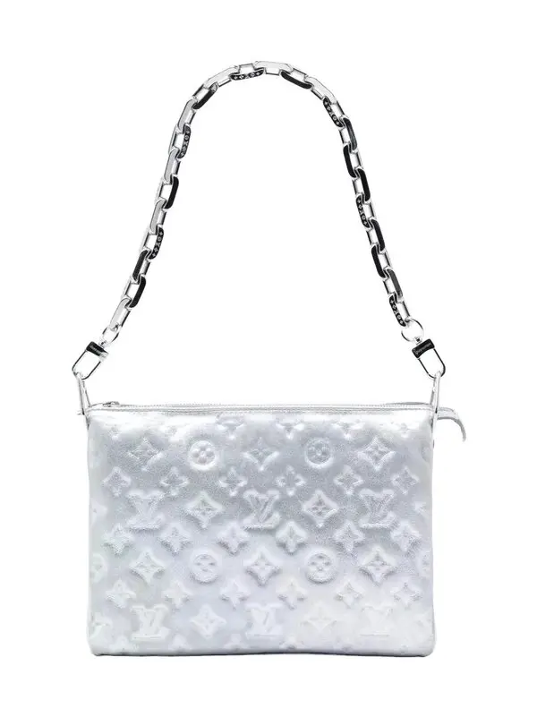 LOUIS VUITTON 2021 Monogram Embossed Coussin Pm - Silver