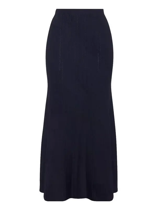 Adam Lippes Lyra Midi Skirt - Blue