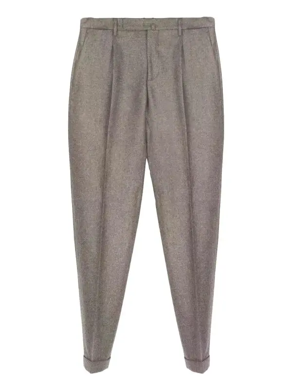 BRIGLIA 1949 Tailored Virgin-wool Trousers - Grey