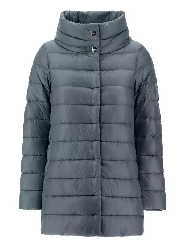 Herno Amelia High-neck Quilted Jacket - Blue