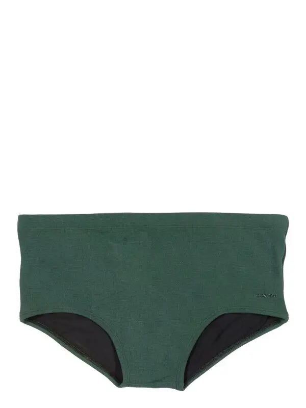 OSKLEN Textured Drawstring Swim Trunks - Green