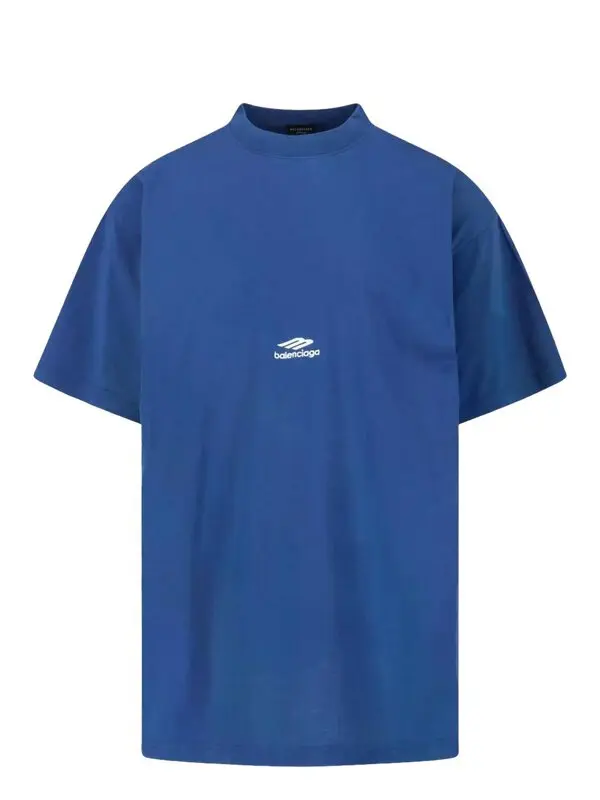 Balenciaga Logo-print T-shirt - Blue