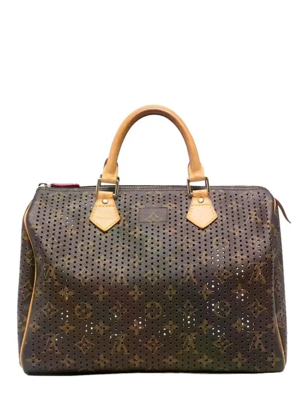 LOUIS VUITTON Speedy 30 Perforated Monogram Tote - Brown