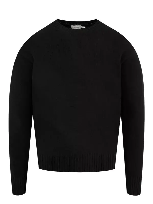 Moncler Crew-neck Long-sleeve Sweater - Black