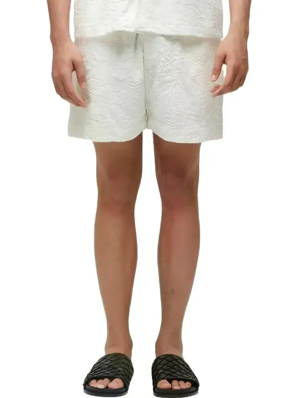 OSKLEN Jacquard Bermuda Shorts - White