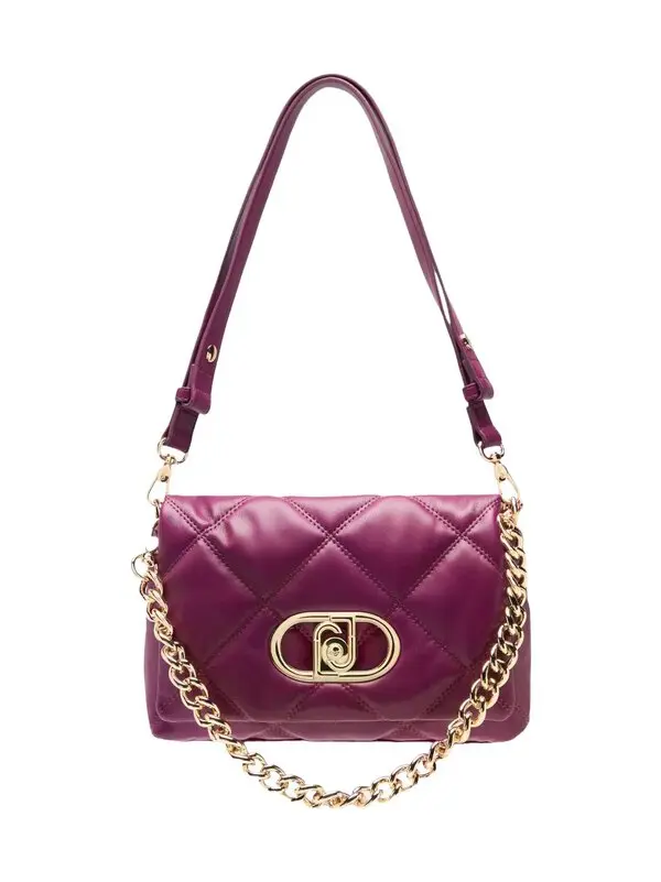 Liu Jo Quilted Metal Logo Bag - Purple