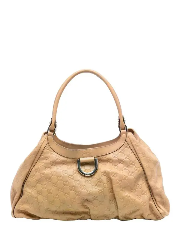 Gucci Sima Abbey D-ring Shoulder Bag - Brown