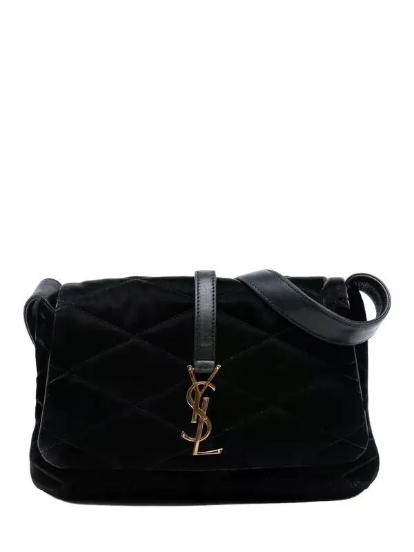 Saint Laurent Quilted Satin Le 57 Shoulder Bag - Black
