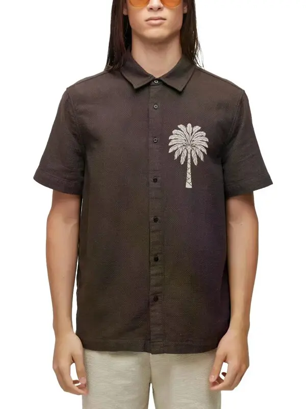 OSKLEN Palm-tree Shirt - Brown