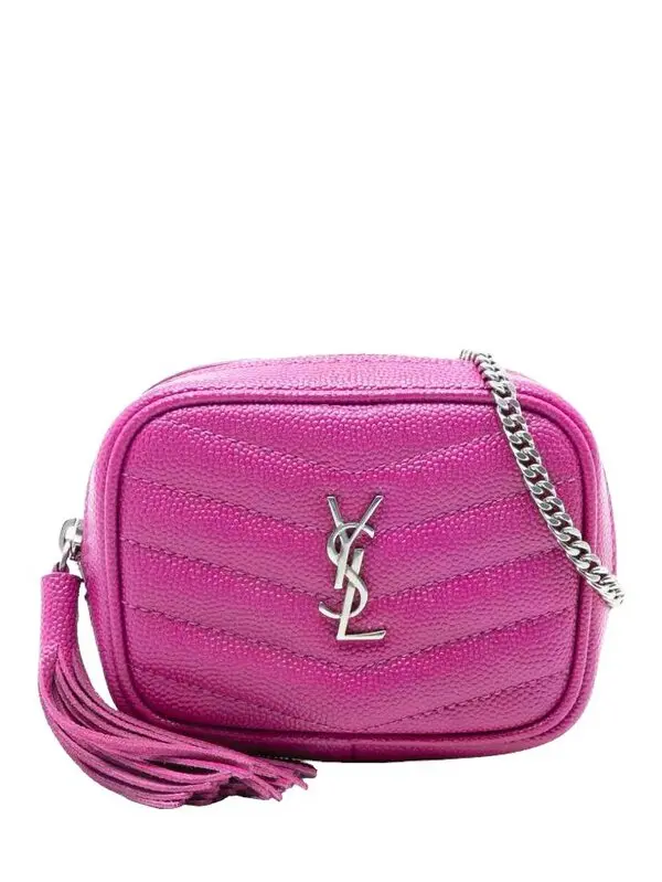Saint Laurent Baby Matelasse Camera Crossbody Bag - Pink