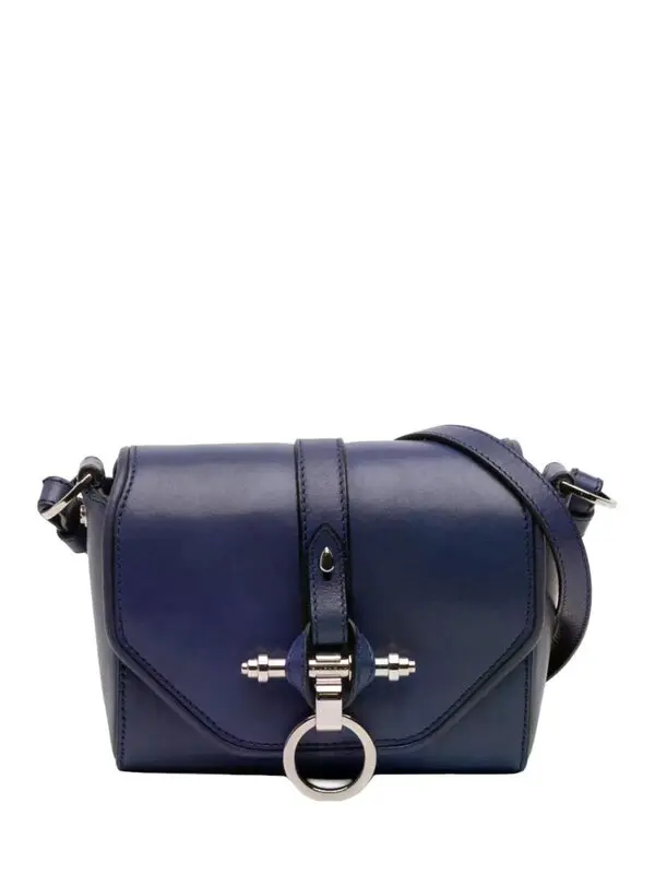 Givenchy 2003 Small Leather Obsedia Crossbody Bag - Blue