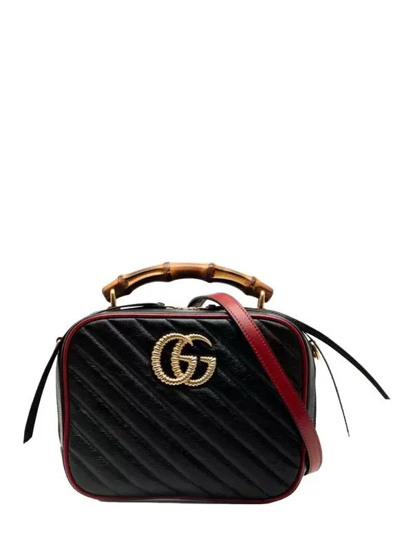 Gucci Gg Marmont Small Satchel - Black