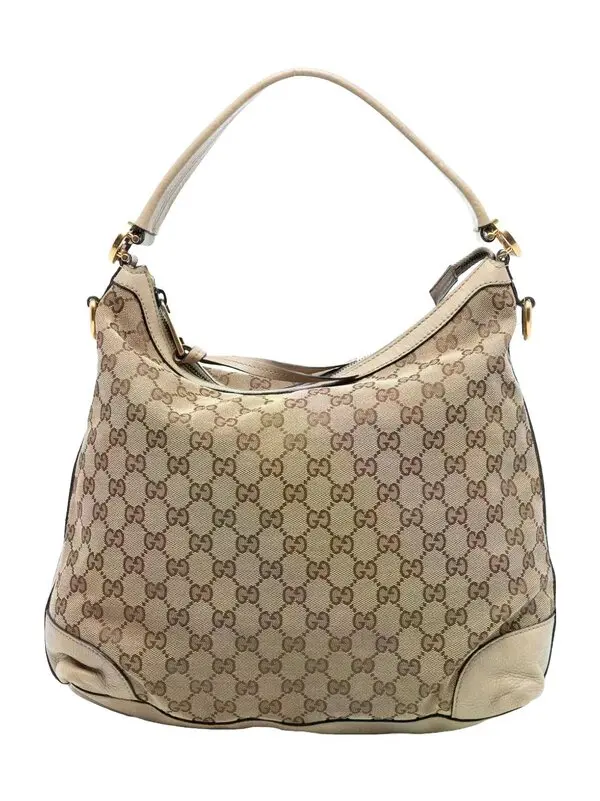 Gucci Gg Canvas Miss Gg Hobo Satchel - Brown