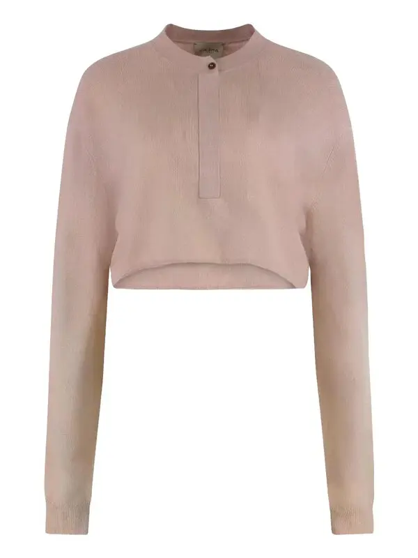 Le Kasha Cropped Cashmere Sweater - Neutrals