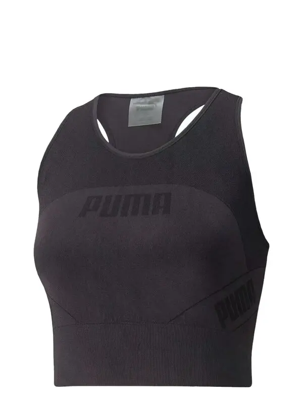 PUMA Evostripe Evoknit Crop Top - Black