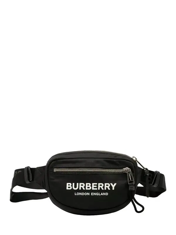 Burberry 2018-2025 Nylon Logo Belt Bag - Black