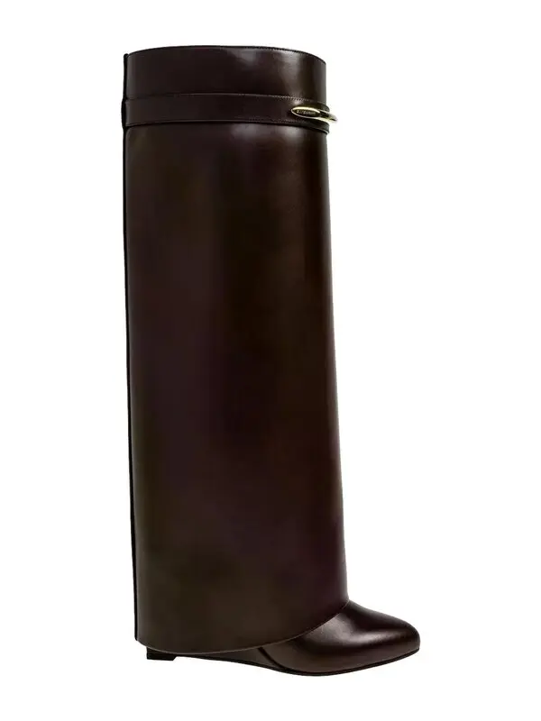 Givenchy Point-toe Wedge Boots - Brown