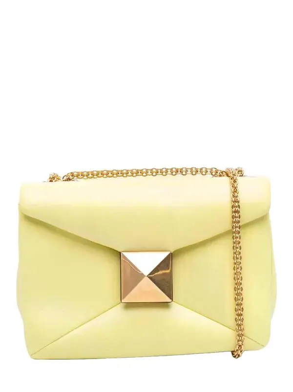 Valentino Garavani Nappa One Stud Chain Shoulder Bag - Yellow