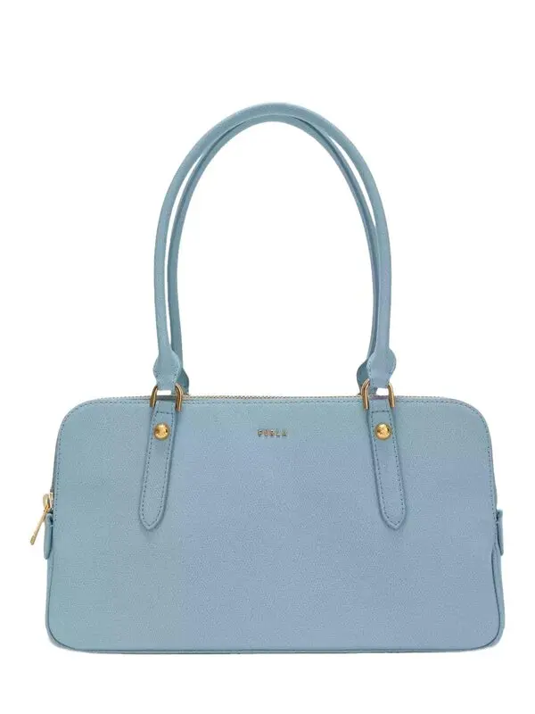Furla Leather Boston Tote - Blue
