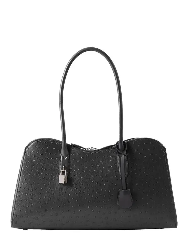 Stella McCartney Ryder Textured Vegan Shoulder Bag - Gray