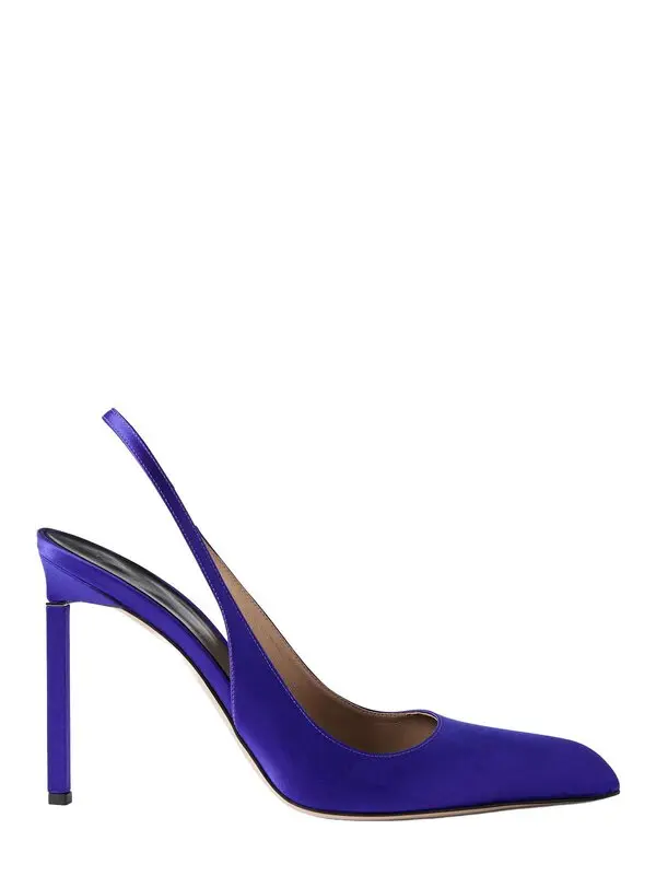 TOM FORD Satin Slingback Pumps - Purple