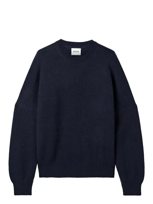 Khaite Margaux Oversized Cashmere Sweater - Blue