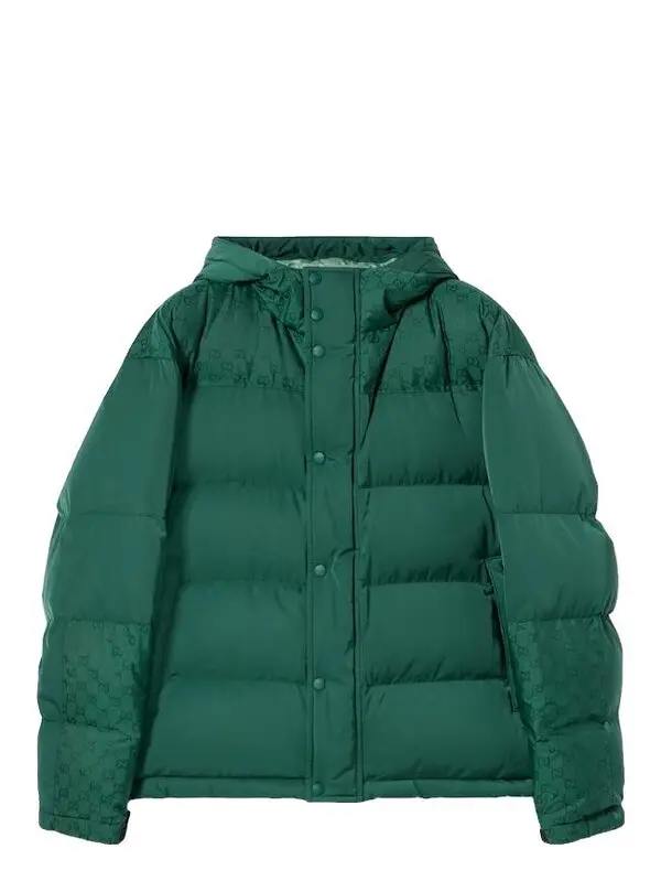 Gucci Technical Nylon Twill Padded Jacket - Green