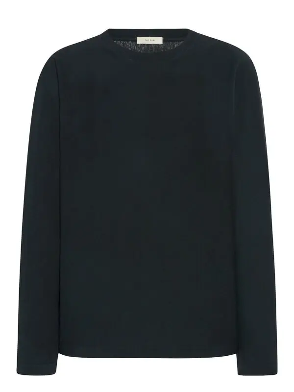 THE ROW Kofi Cotton Long-sleeve T-shirt - Black