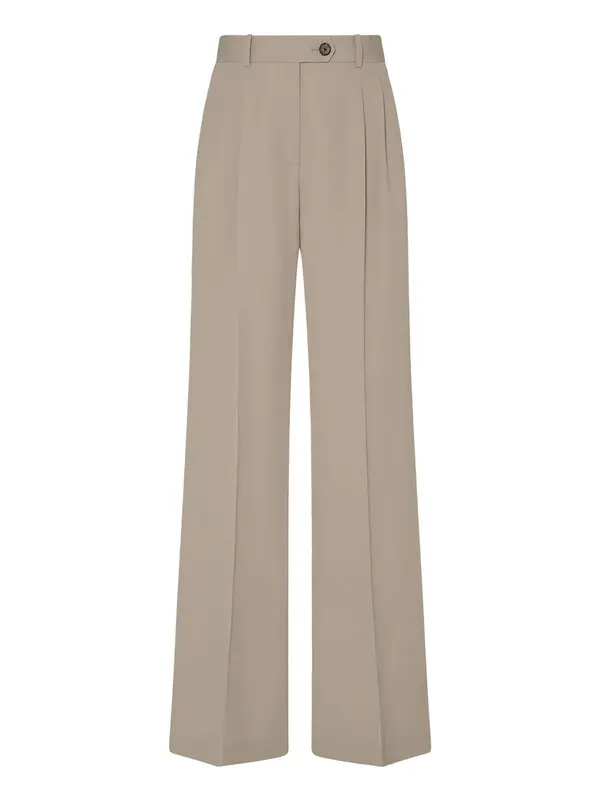 THE ROW Virgil Wool Trousers - Grey