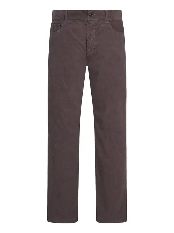 THE ROW Rossen Wide-leg Corduroy Trousers - Brown
